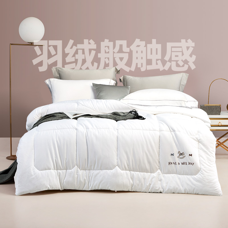 LifeVC丽芙家居官方商城:全棉小提花舒暖冬被|被子、秋冬被、加厚